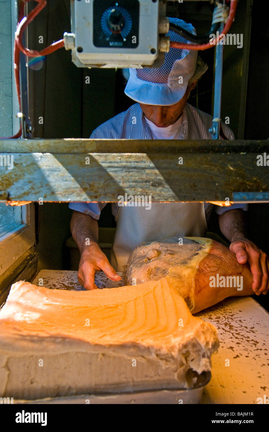 Ham of Modena Ham factory worker Italian ham factory by Nini Gianfranco ...