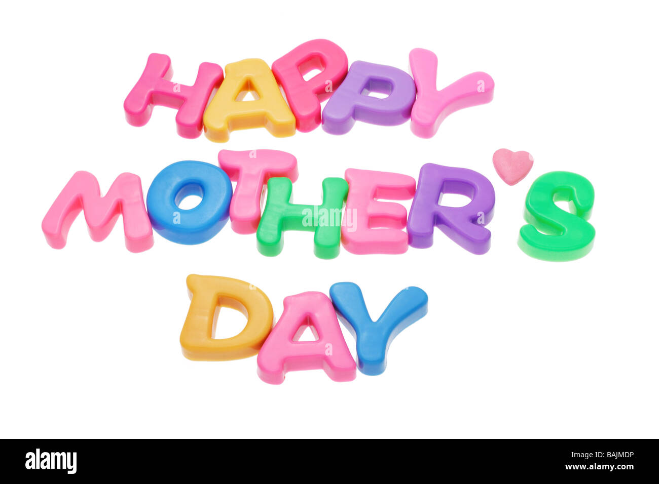 Happy Mothers Day alphabet blocks arranged on white background Stock ...
