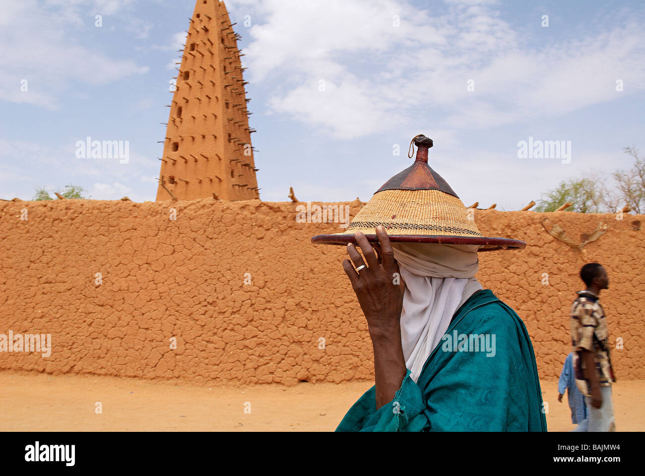 Niger, Agadez, Door of the desert, the Great Mosque built in mud dated ...