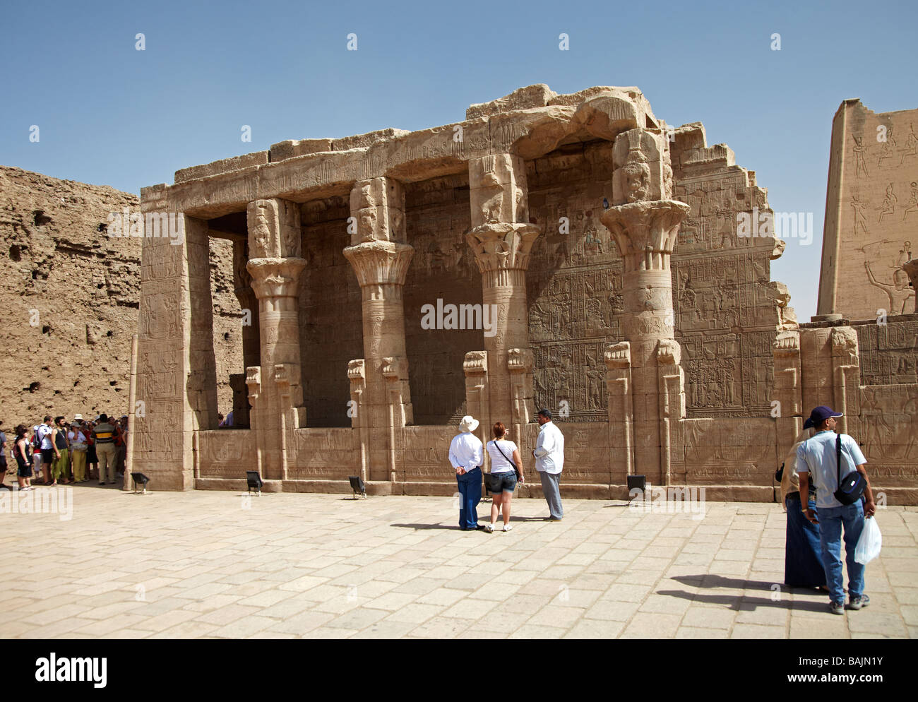 The Temple of Horus in Edfu also known as the Temple of Edfu, Edfu ...