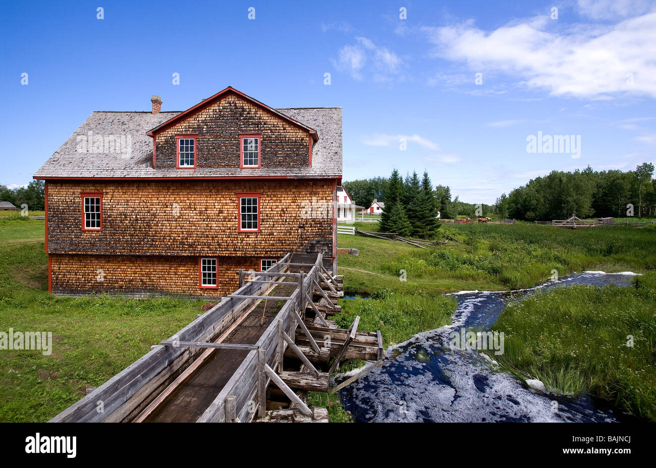 Canada, New Brunswick, the Acadian coast, the Acadian historic village ...