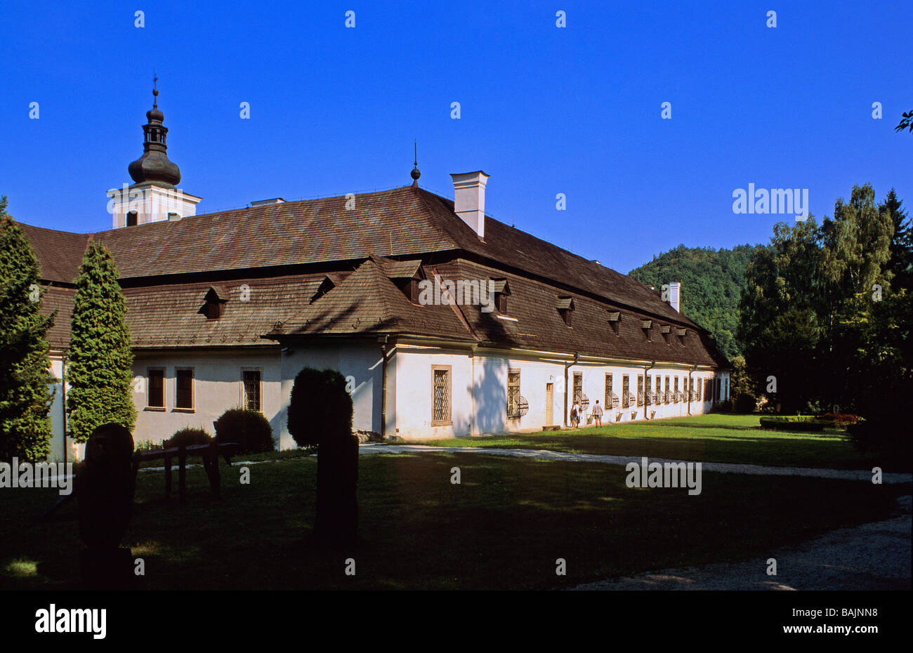 Slovakia, Bojnice, Bojnice Castle, modified in 19th century in ...
