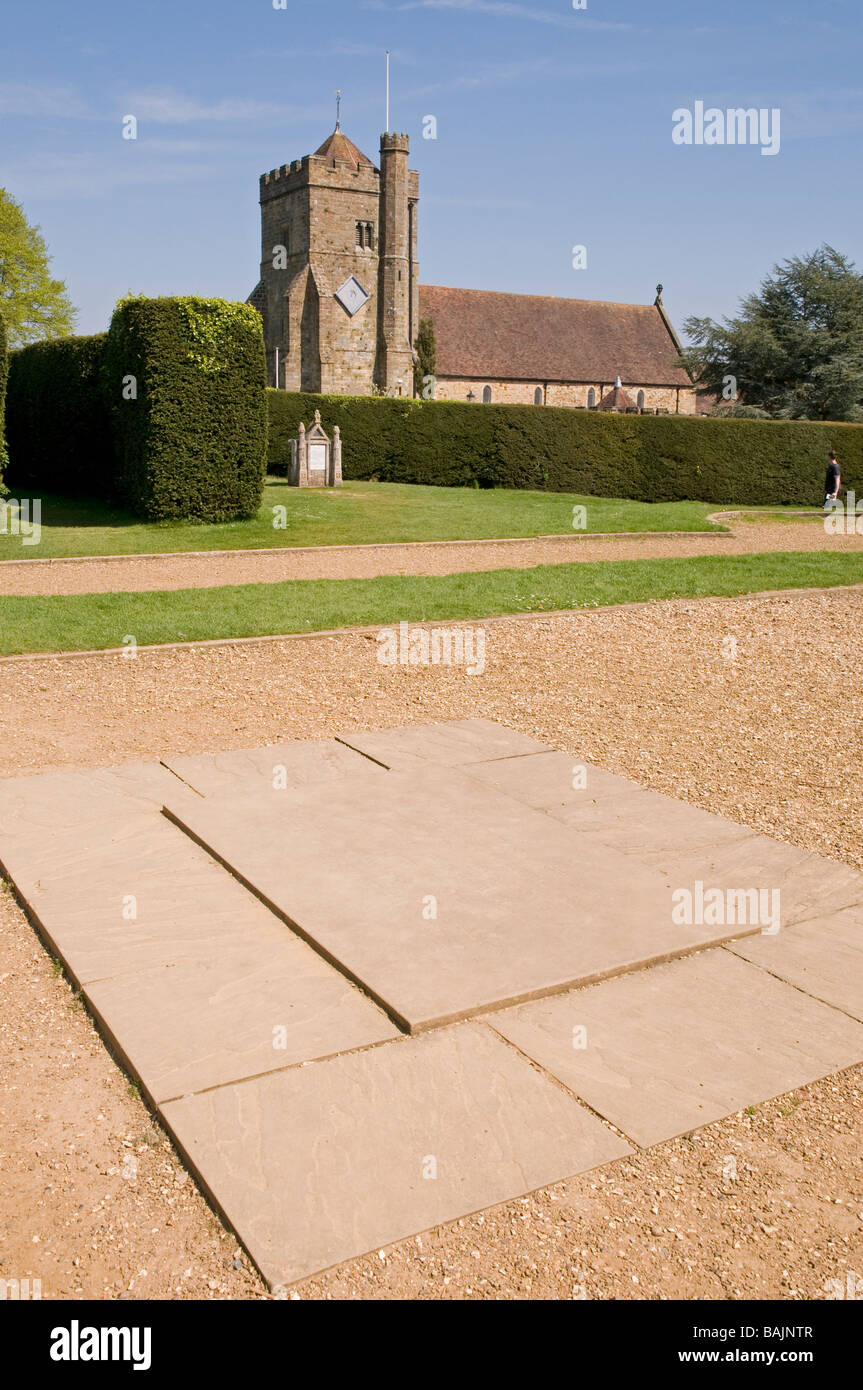 The site of King Harold's death at the Battle of Hastings, 1066 Stock ...