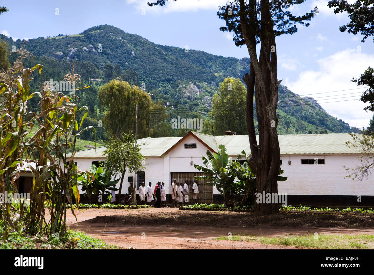 The Malawi Prison Service prison at Dedza, Malawi, Africa Stock Photo ...