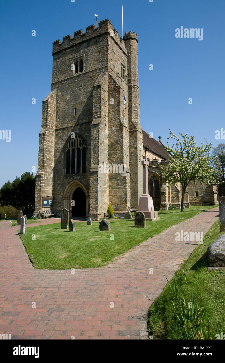 St Mary's church, Battle Stock Photo - Alamy