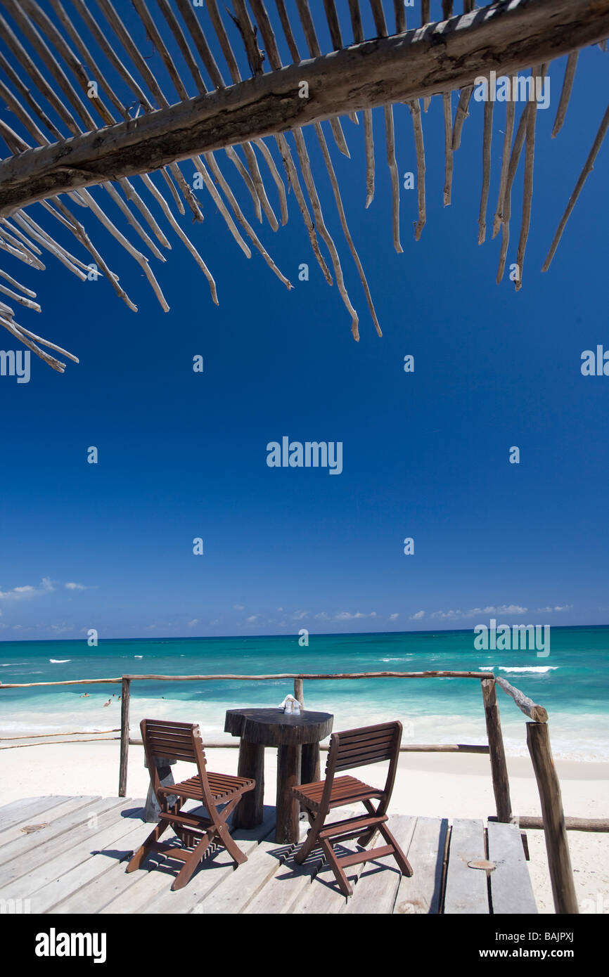 Bar in Tulum Mexico Stock Photo - Alamy
