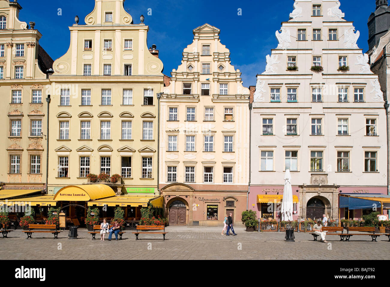 Poland, Silesia region, Wroclaw, the Market Square (Rynek Stock Photo ...