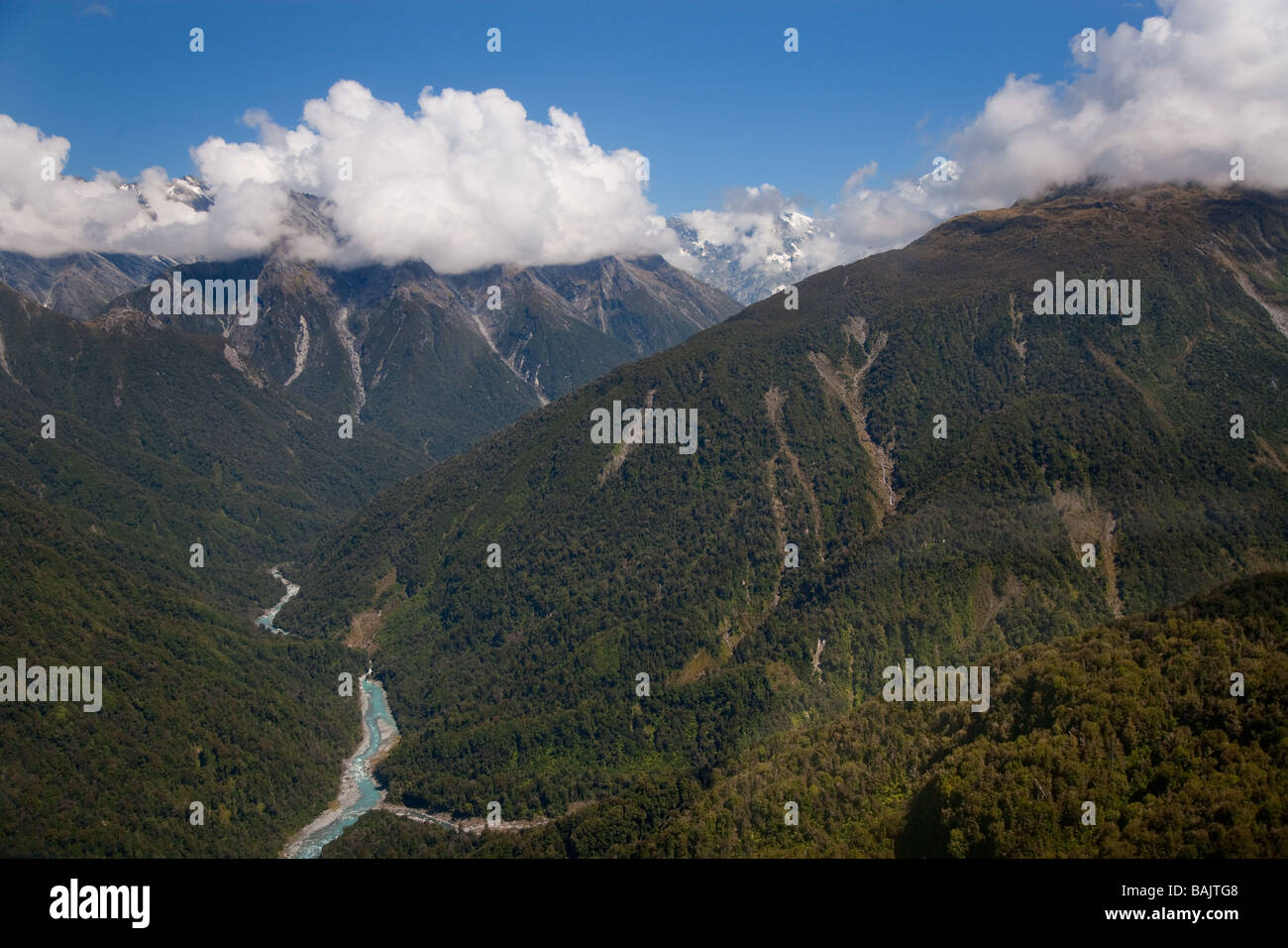 Whataroa River Southern Alps South Island New Zealand Stock Photo - Alamy