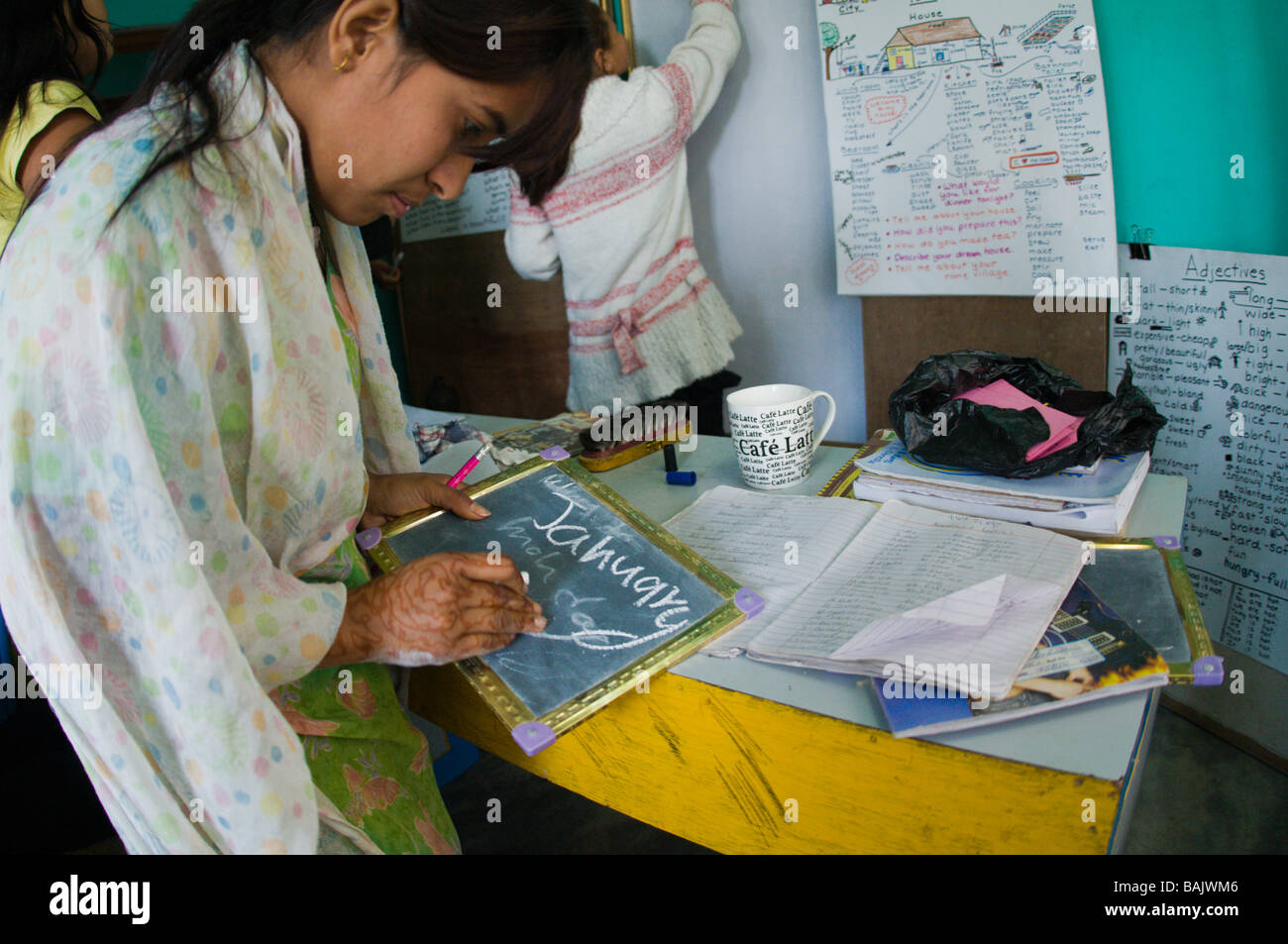nepali children in the classroom Stock Photo - Alamy