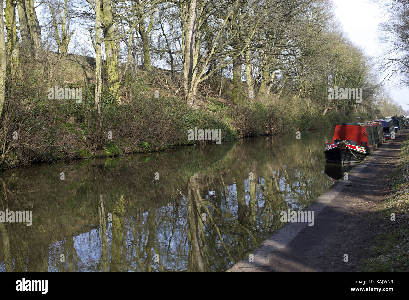 grand union canal hatton flight of locks warwickshire midlands england ...
