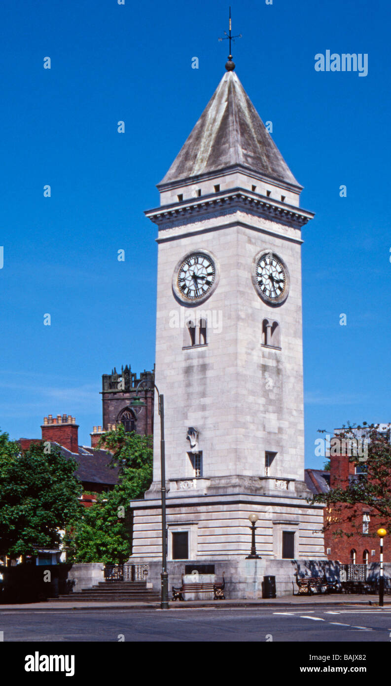 Nicholson War Memorial (1925), Leek, Staffordshire, England, UK Stock ...