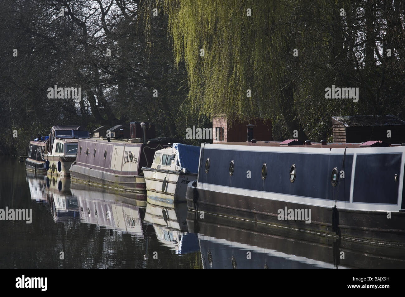grand union canal hatton flight of locks warwickshire midlands england ...