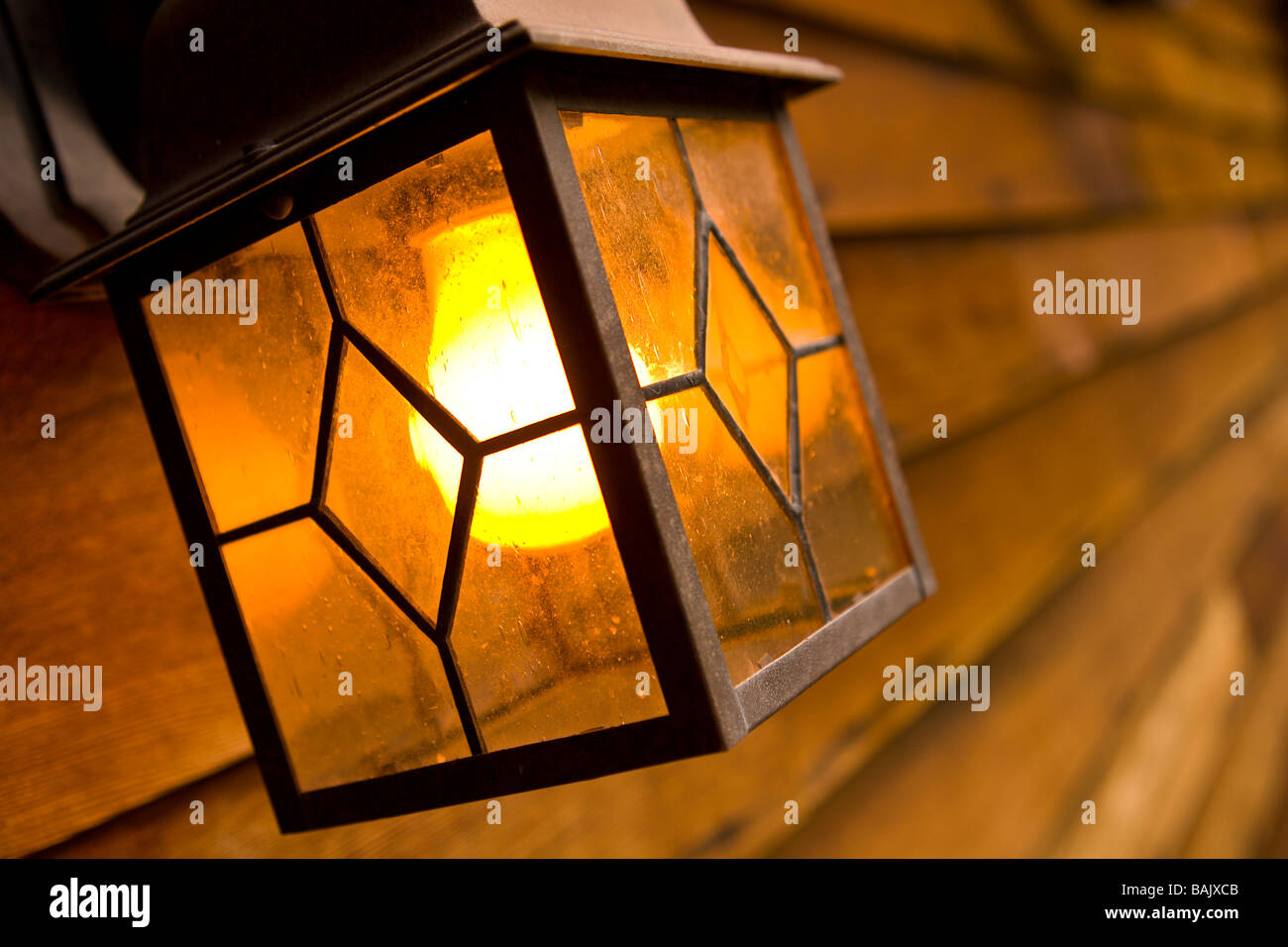 VIRGINIA USA lamp on side of building Stock Photo - Alamy