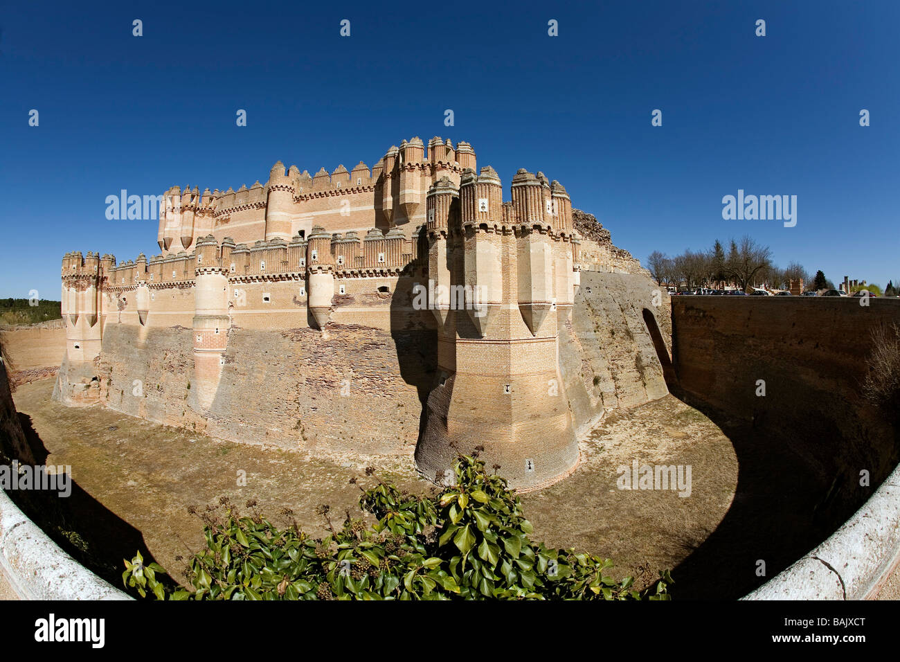 Castle Sample Military Mudejar Architecture in Coca Segovia Castilla ...