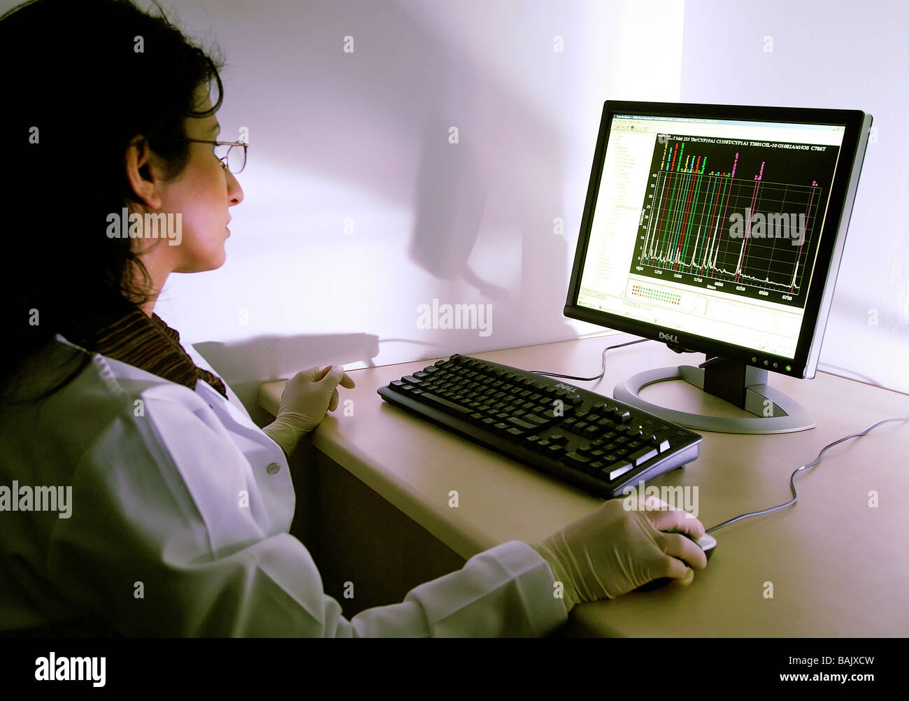 scientist researching at the laboratory Stock Photo - Alamy