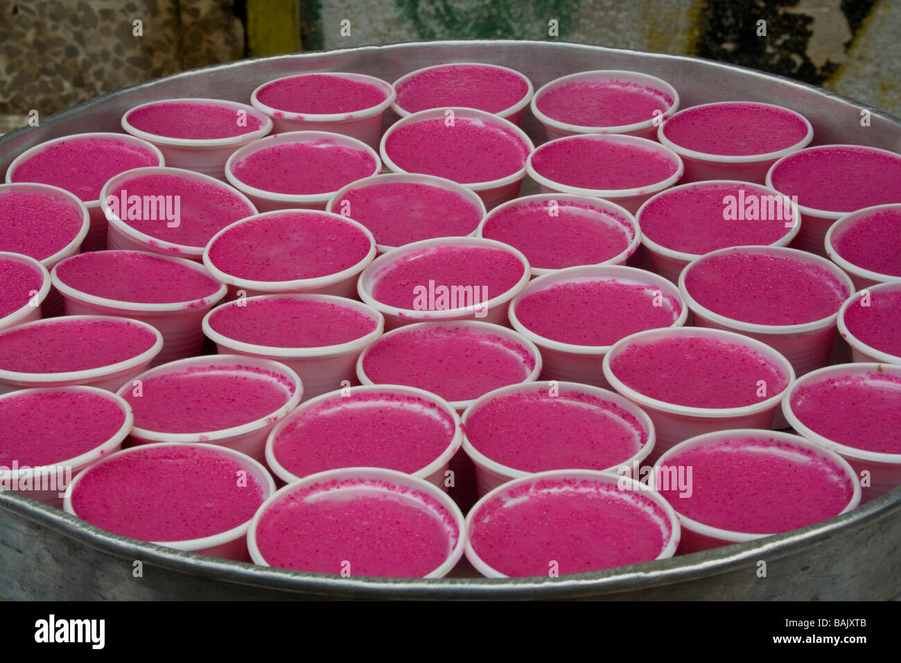 Typical pink sweets sold in Al Neirab Palestinian camp Syria Stock ...