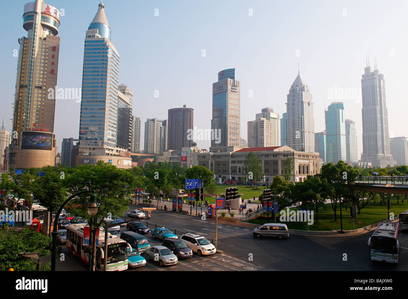 China, Shanghai, City center around Peoples Square Stock Photo - Alamy