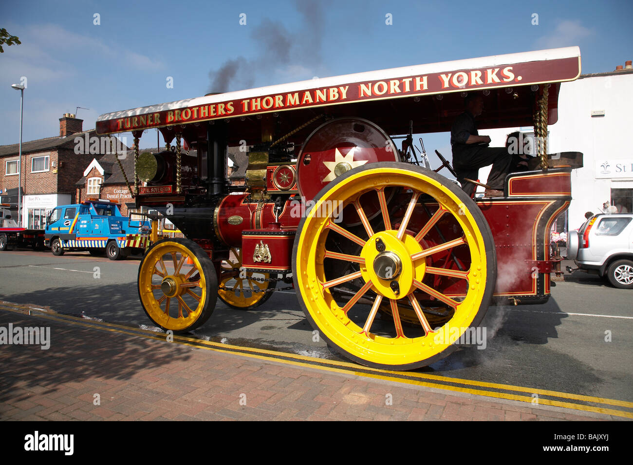 Classic steam tractor Stock Photo - Alamy