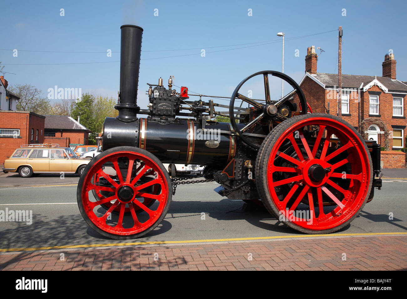 Classic steam tractor Stock Photo - Alamy