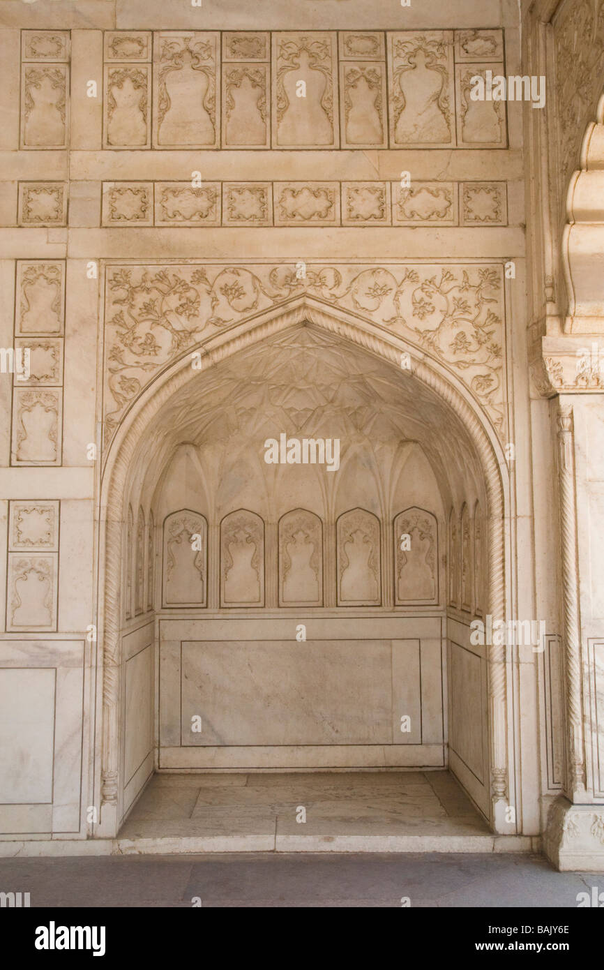 India Uttar Pradesh Agra Agra Fort The palace inside the fort Stock ...