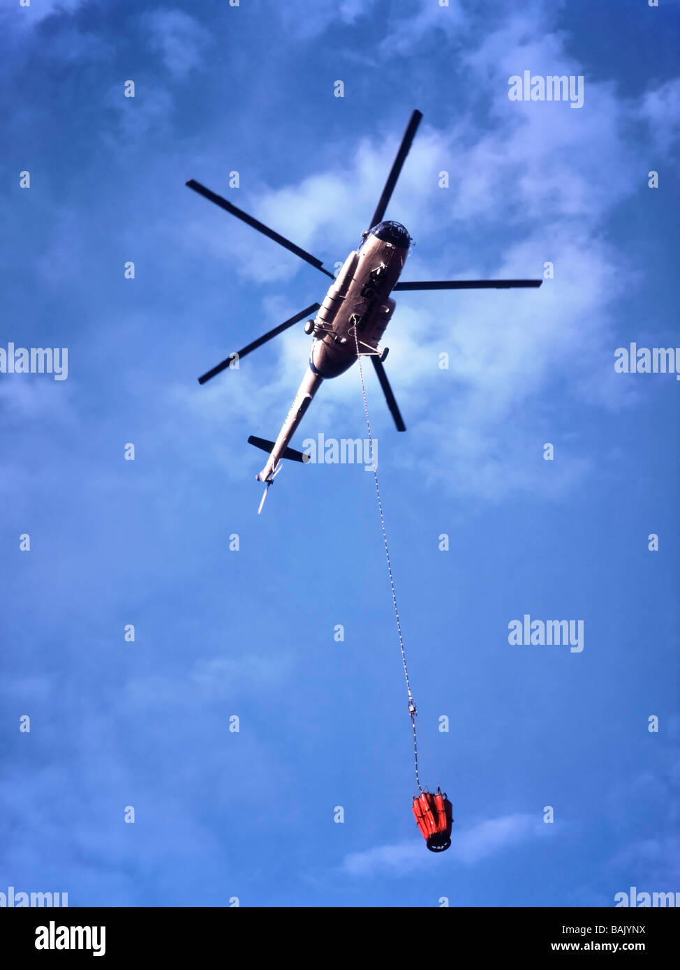 Fire Fighting ER MHZ Mil Mi 8MTV 1 lift helicopter Bambi Bucket with a ...