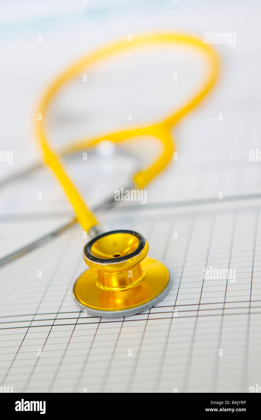stethoscope on medical notes Stock Photo - Alamy