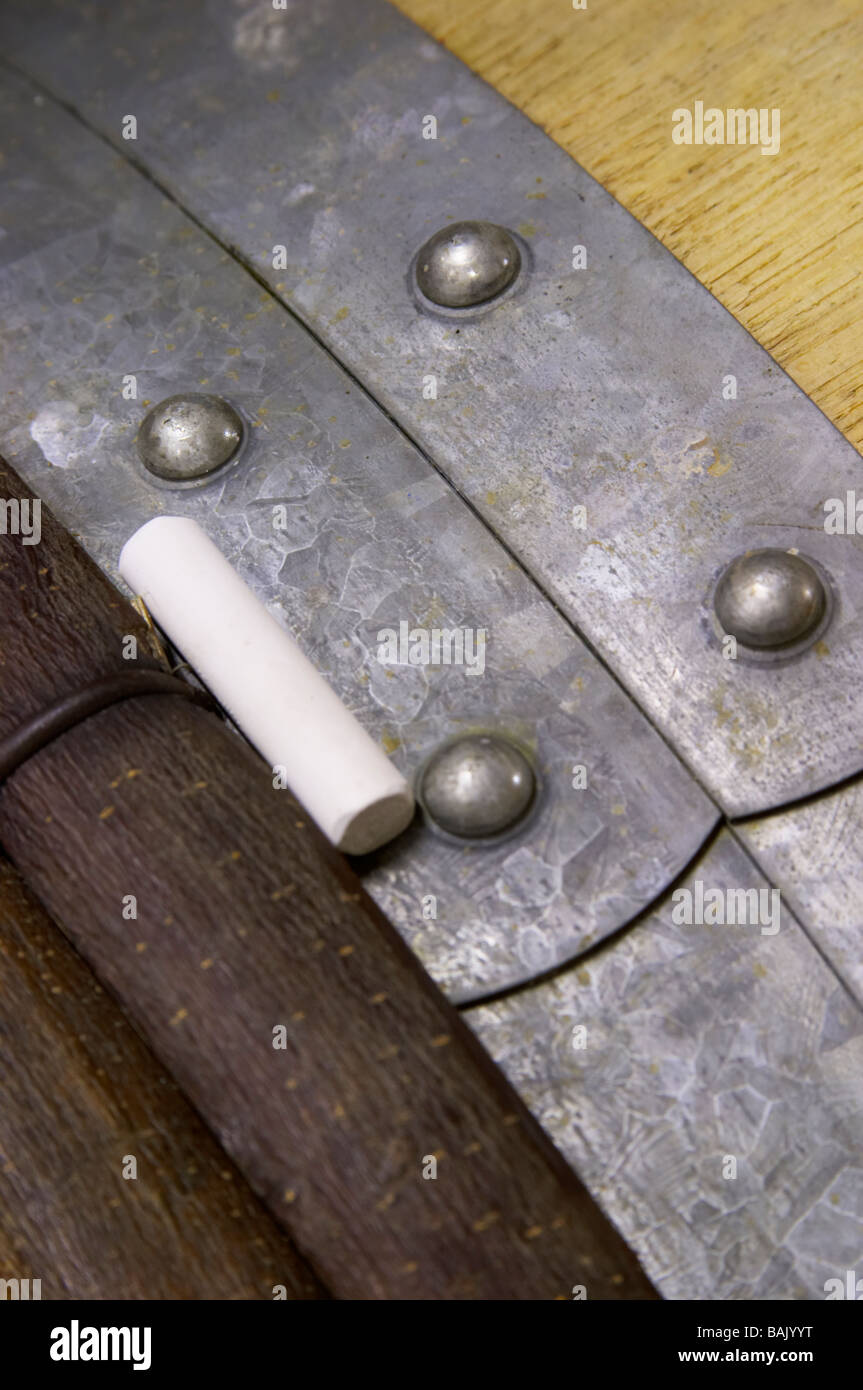 barrel hoops chalk domaine fussiacus macon burgundy france Stock Photo ...