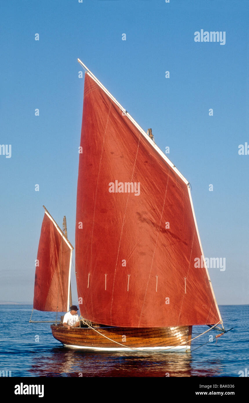 Traditional sailing lugger hi-res stock photography and images - Alamy