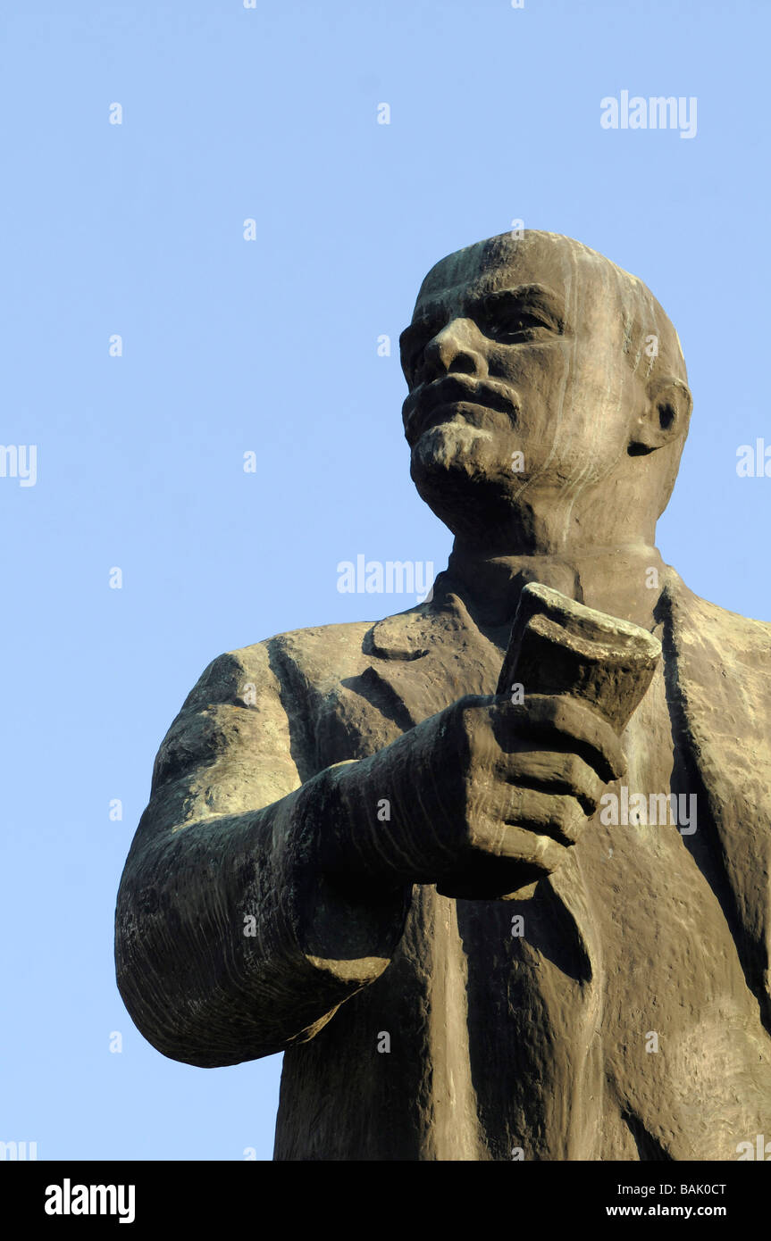 A statue of Russian revolutionary icon Lenin, the founder of the Soviet ...