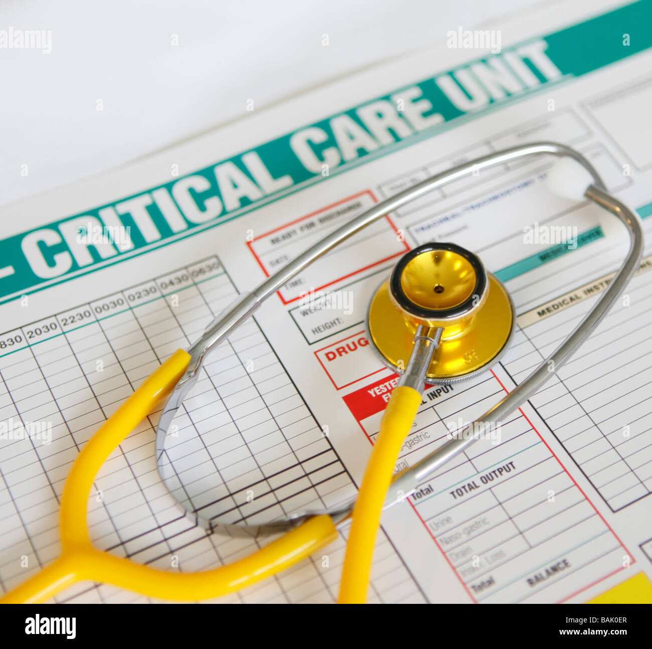 stethoscope on medical notes Stock Photo - Alamy