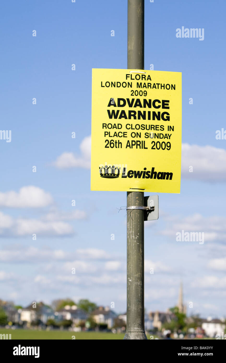 Advanced warning sign hi-res stock photography and images - Alamy