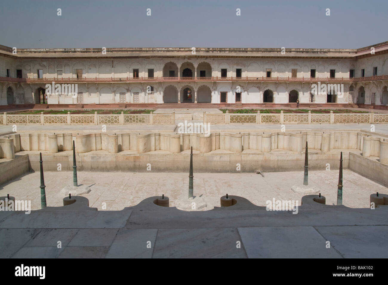 India Uttar Pradesh Agra Agra Fort The palace inside the fort Stock ...