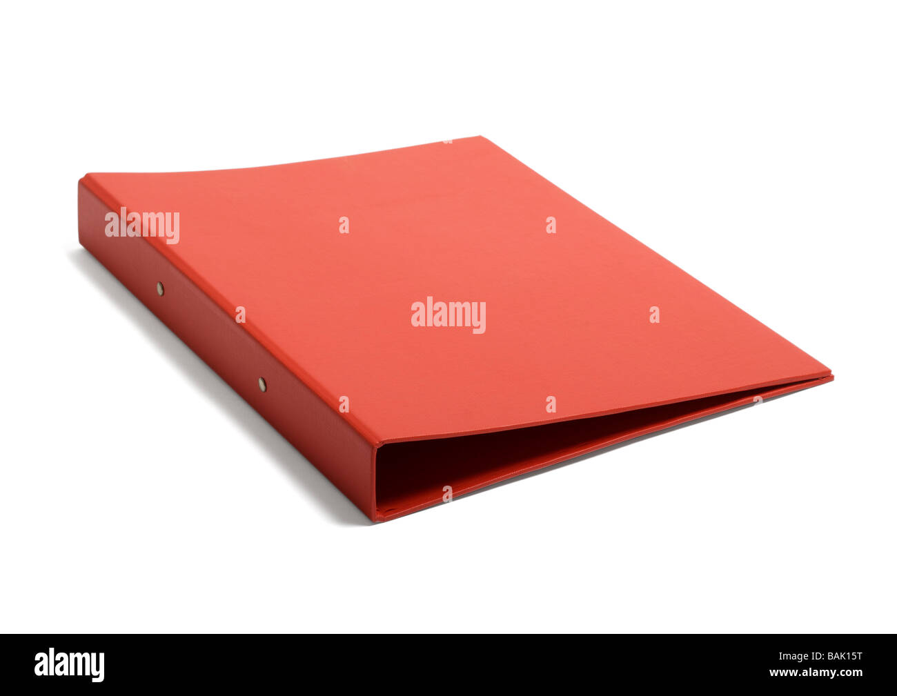 Red A4 ring binder on white background Stock Photo - Alamy