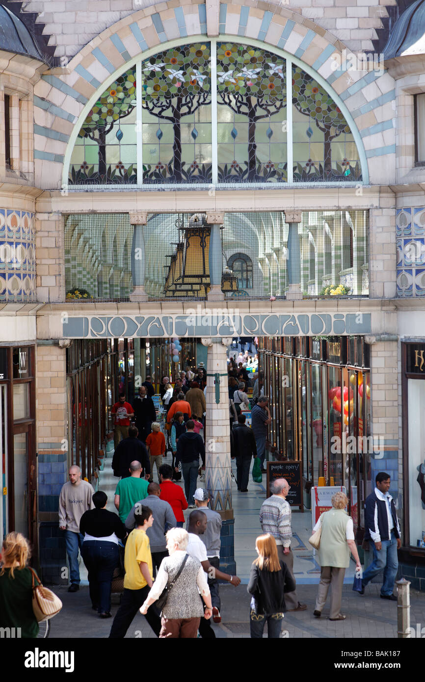 The Royal Arcade, Norwich, England Stock Photo - Alamy