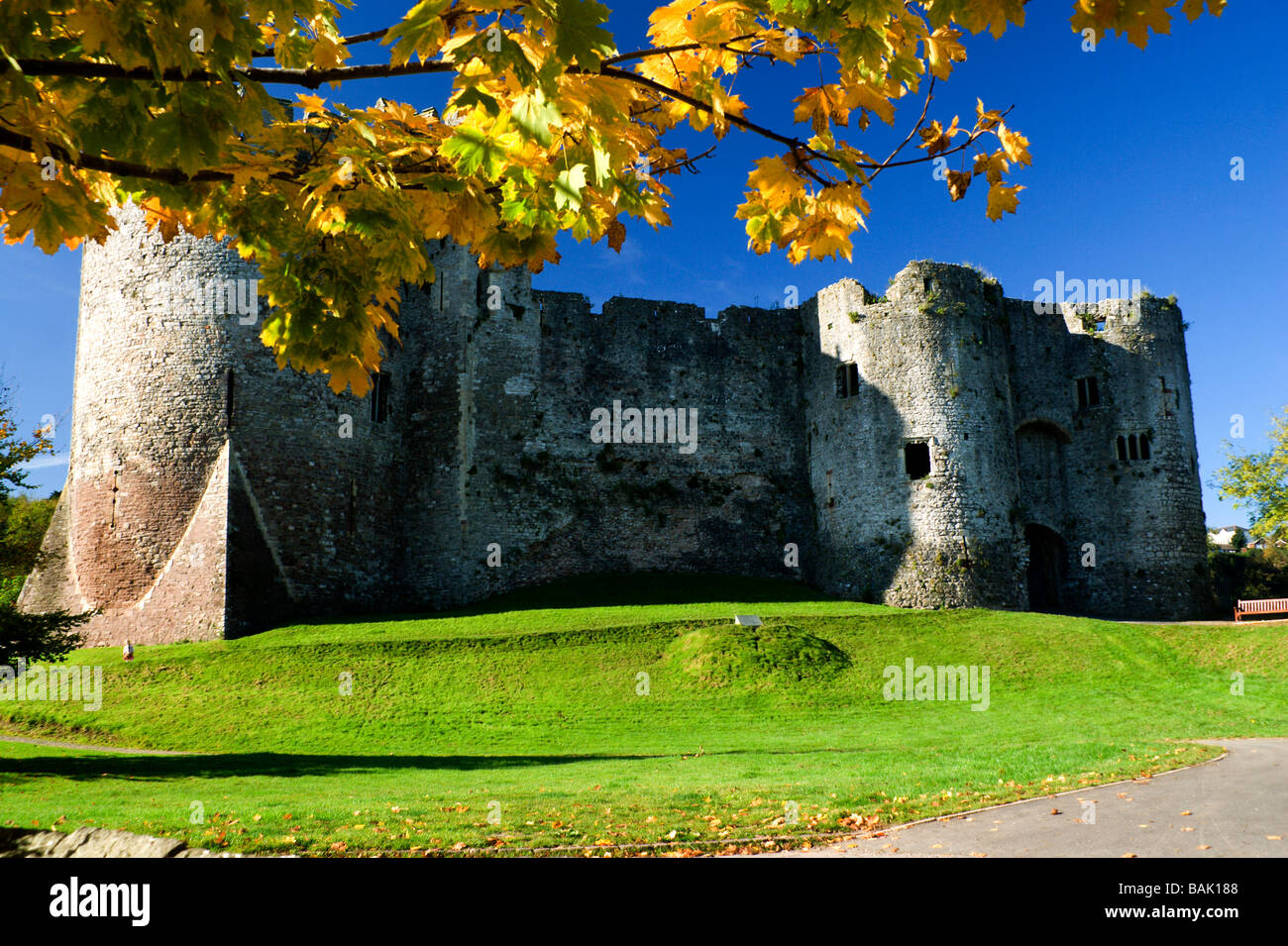 Monmouth castle autumn hi-res stock photography and images - Alamy