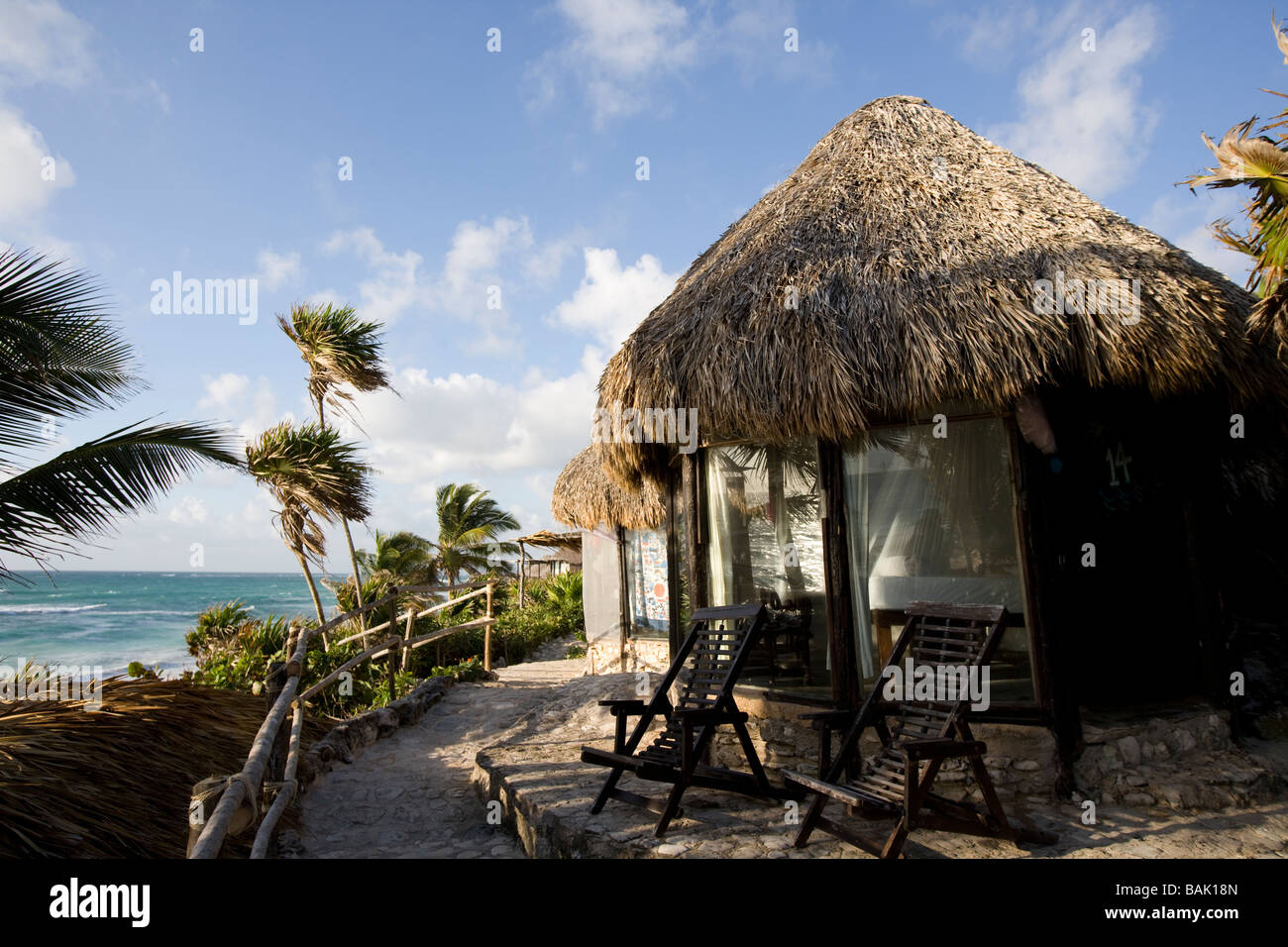 Cabanas Copal in Tulum Mexico Stock Photo - Alamy