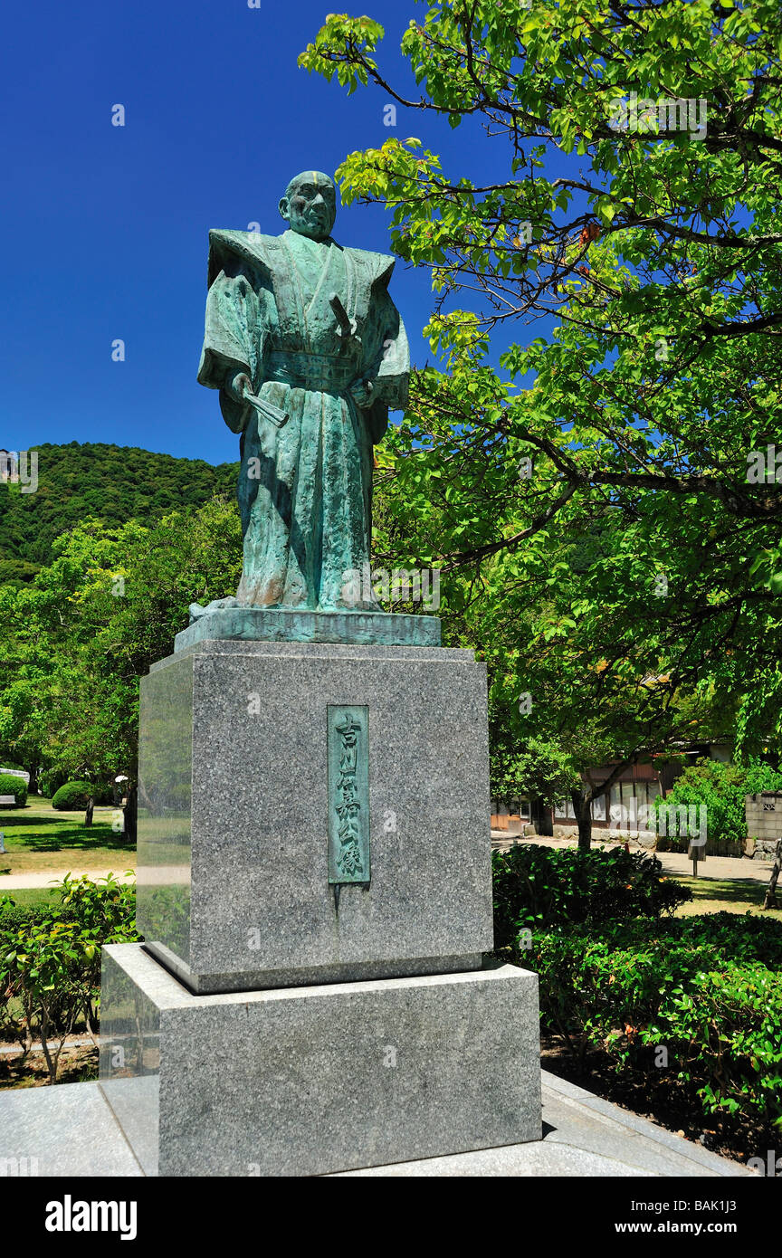 hiroyoshi kikkawa statue, iwakuni, yamaguchi prefecture, chugoku ...