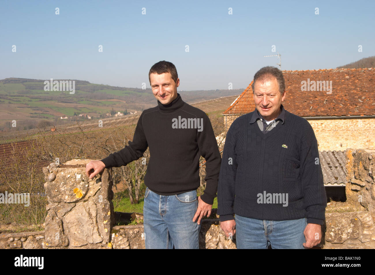 Edmond Monnot and his son owner dom e monnot & f santenay cote de ...