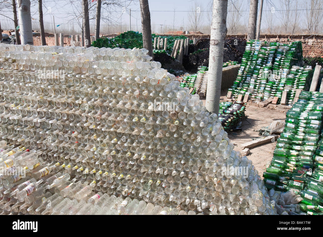 China recycles a ot of its raw materials here a family near Xian city ...