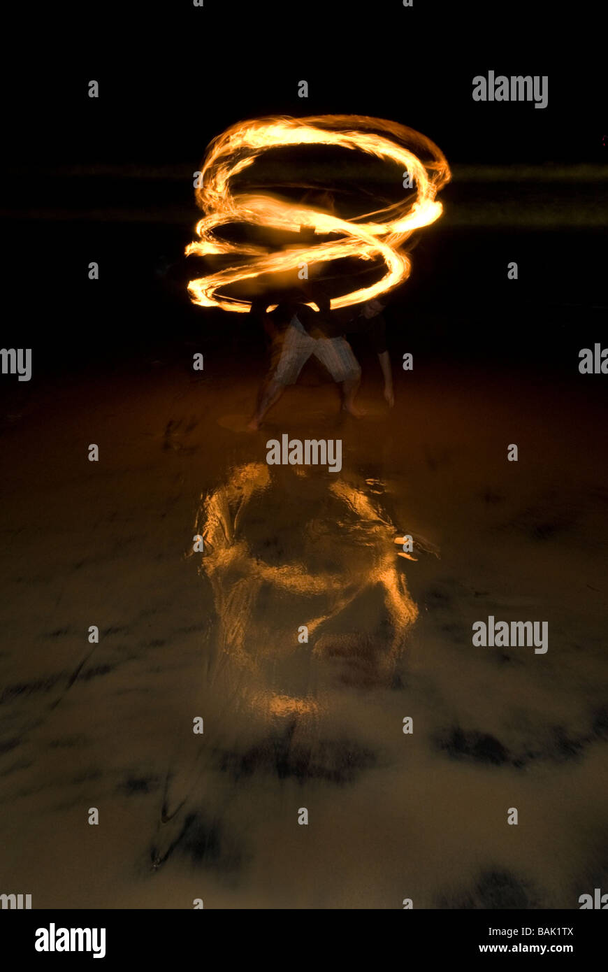 Polynesia fire dancing hi-res stock photography and images - Alamy