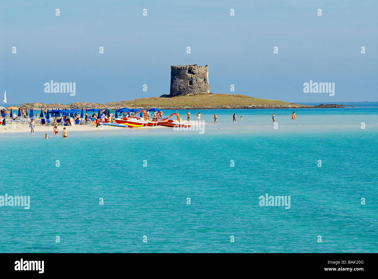 Italy, Sardinia, Sassari Province, La Pelosa Beach Stock Photo - Alamy