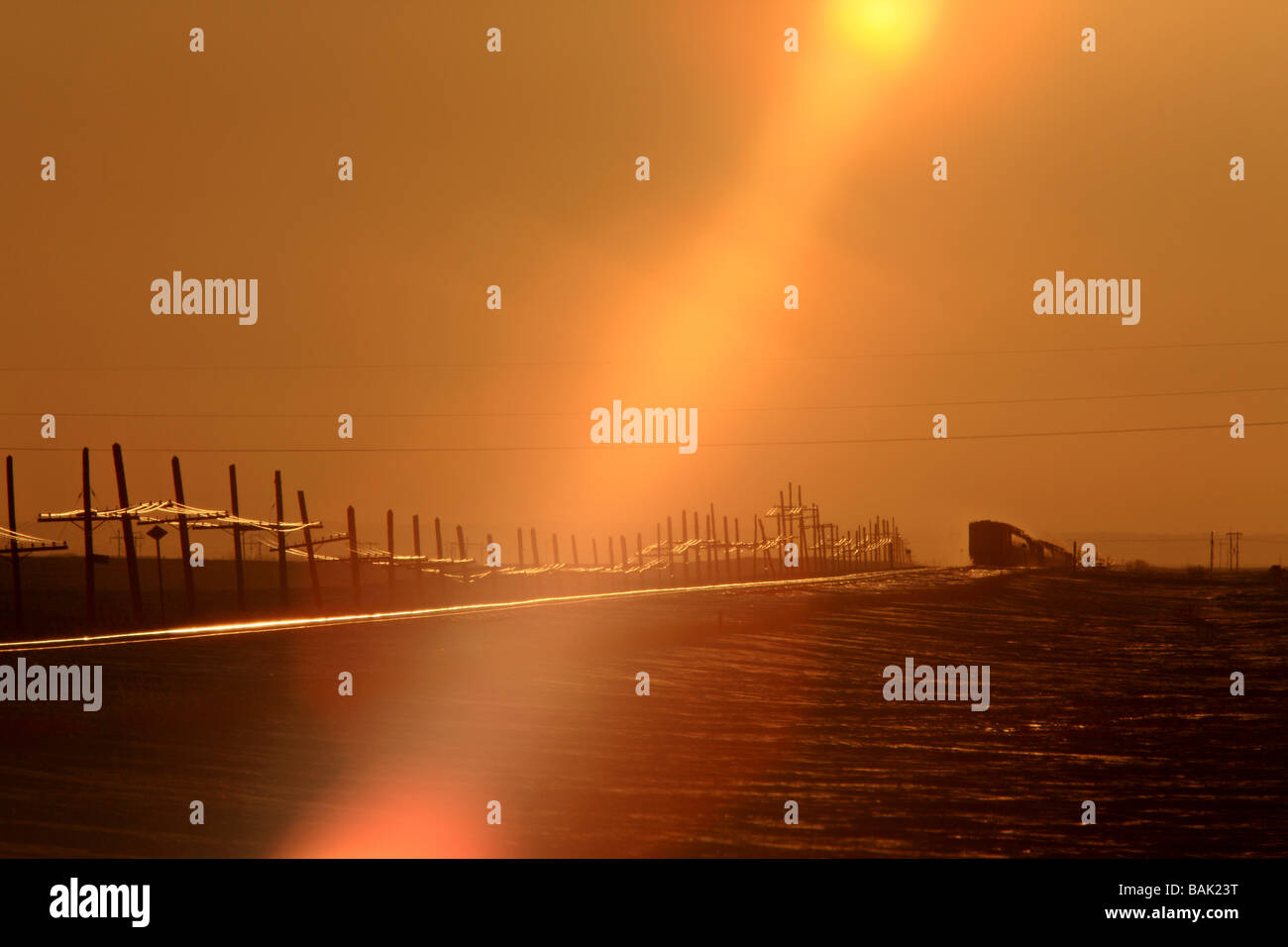 Saskatchewan winter sunset hi-res stock photography and images - Alamy