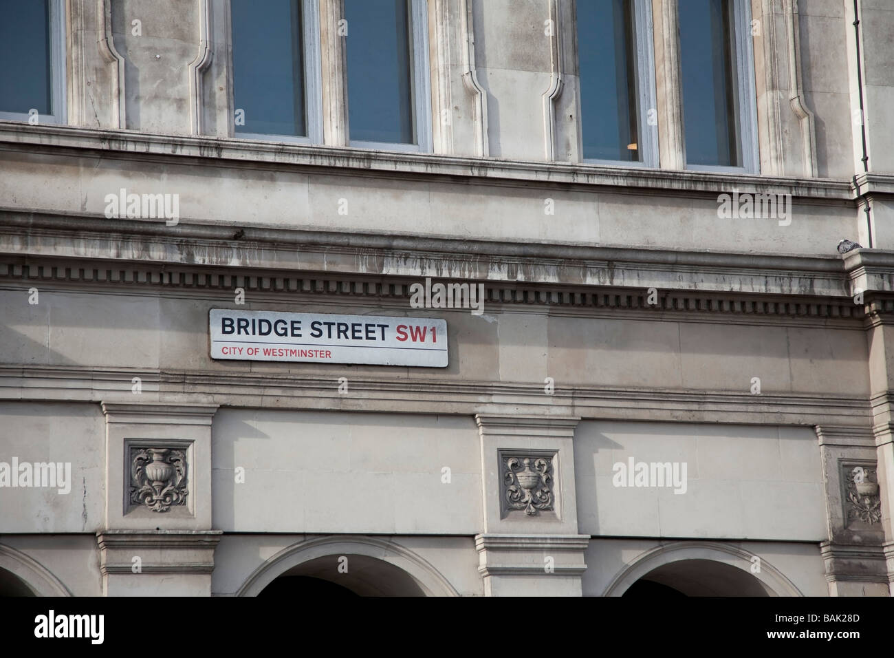 Bridge Street close up in London Stock Photo - Alamy