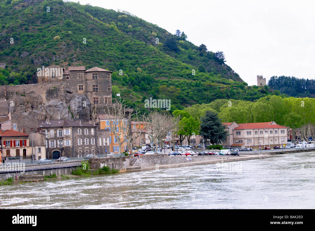 Chateau de Tournon tournon sur rhone rhone france Stock Photo - Alamy