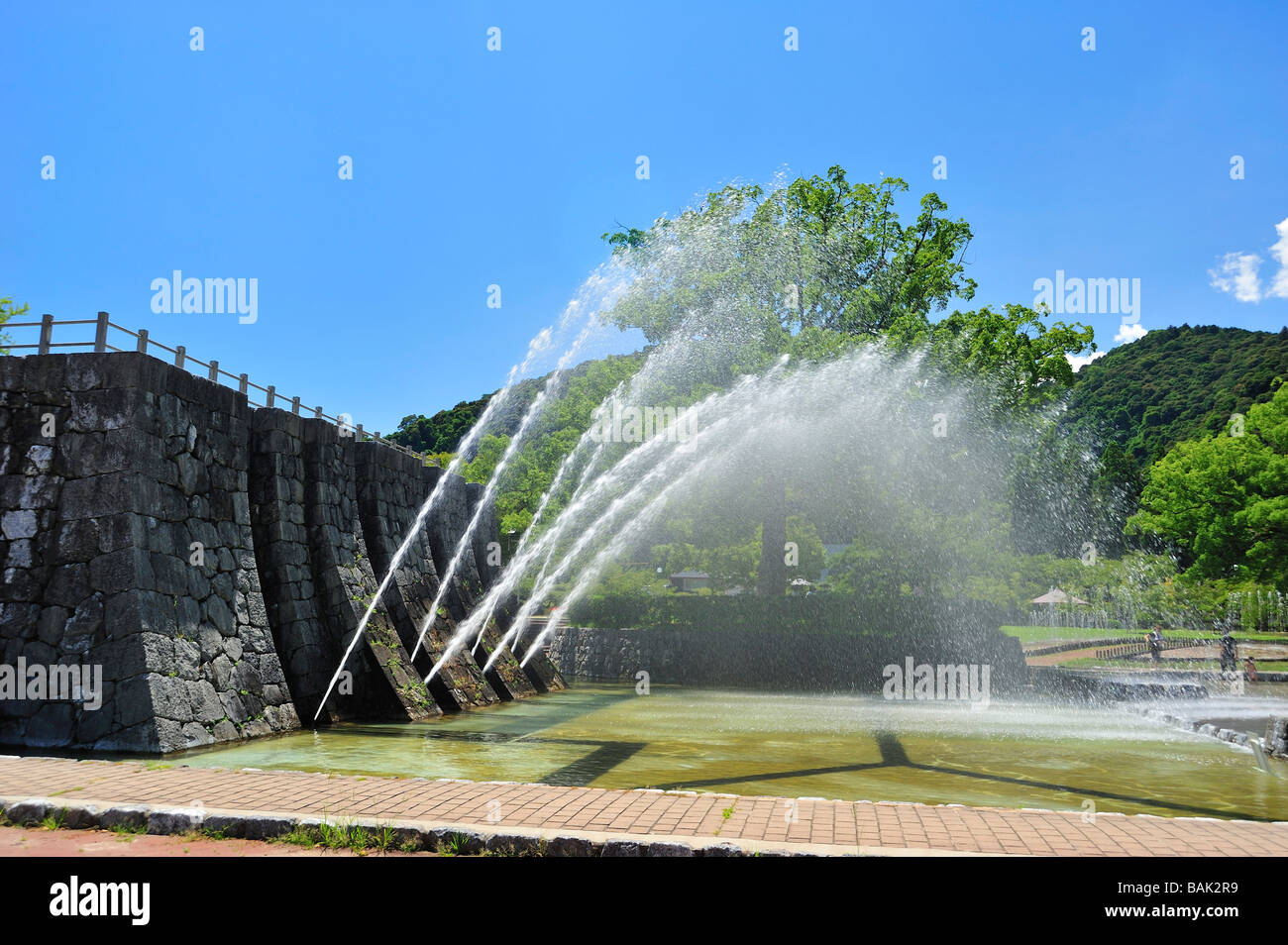 kikko park, iwakuni, yamaguchi prefecture, chugoku, honshu, japan Stock ...