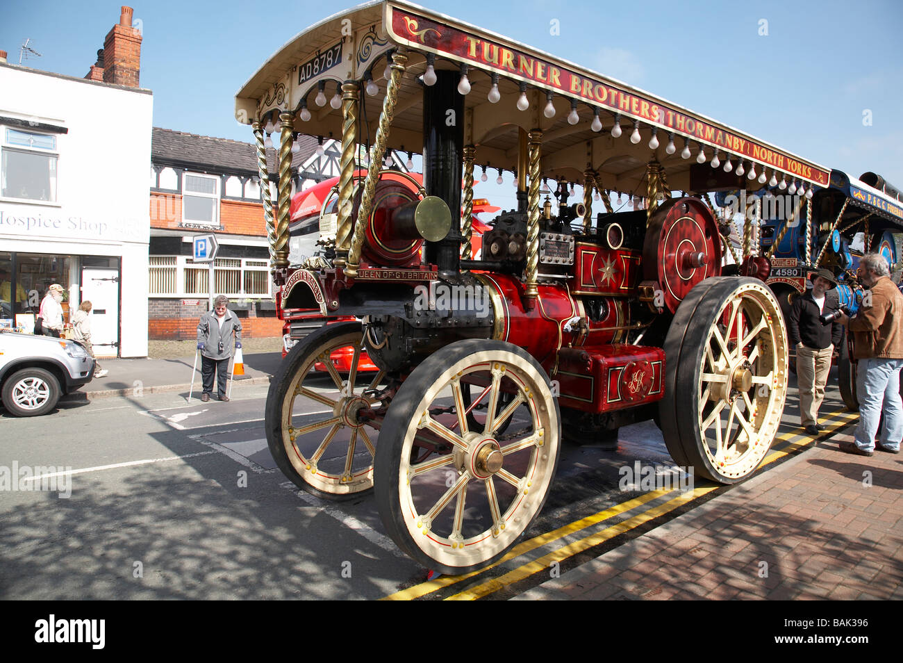 Classic steam tractor Stock Photo - Alamy