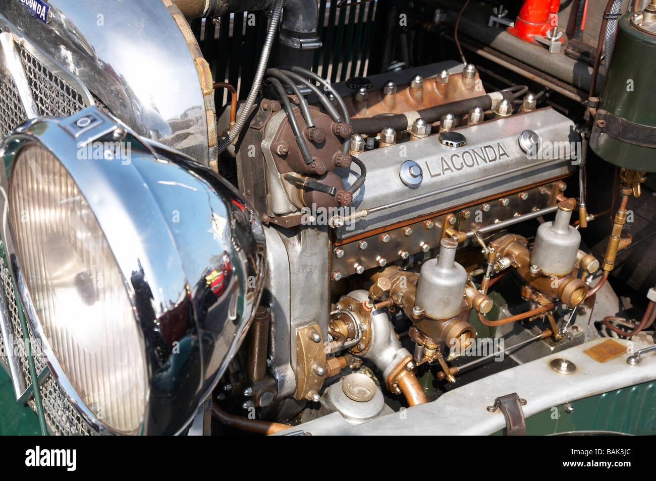 Lagonda motor detail Stock Photo - Alamy