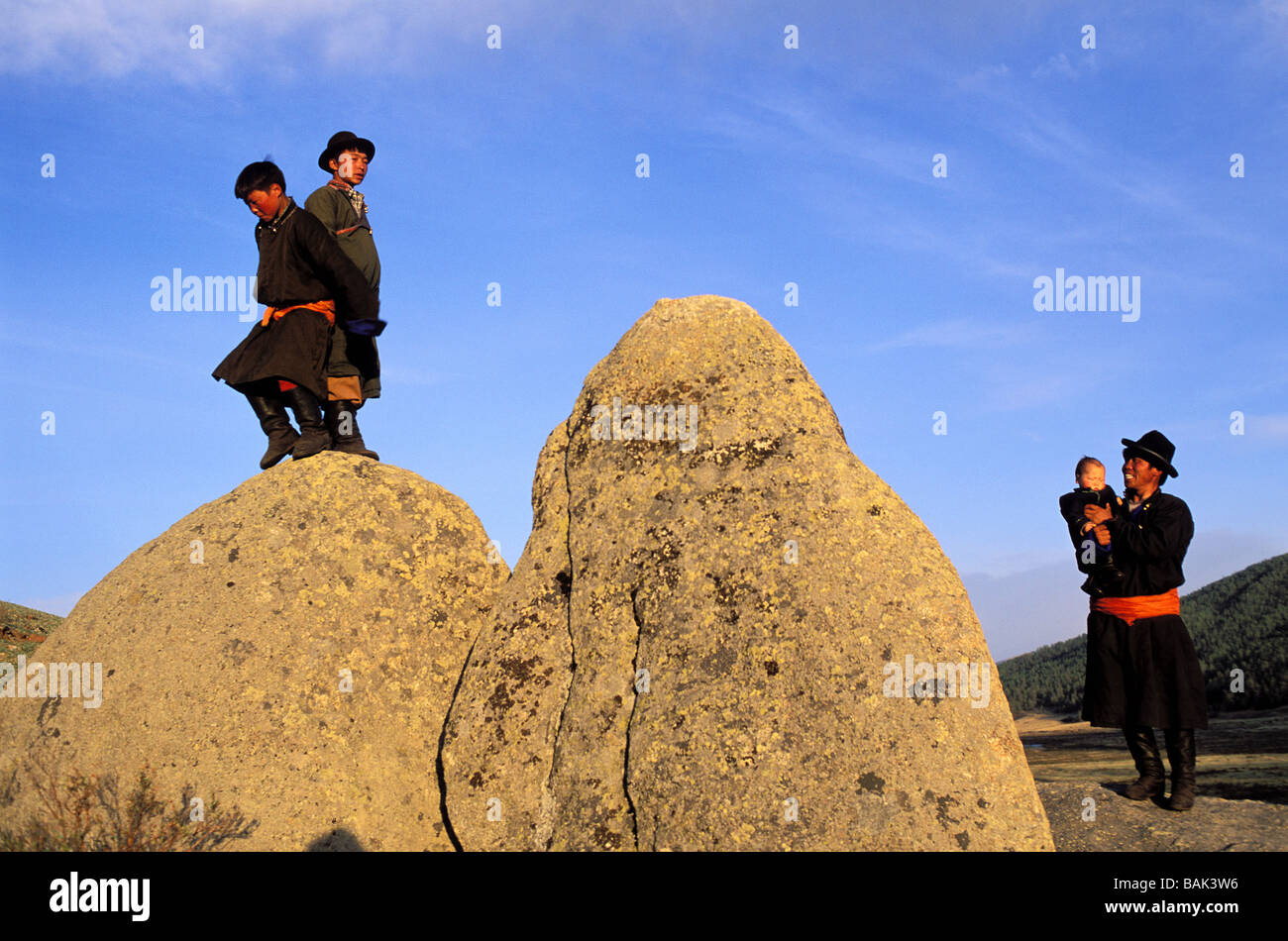 Mongolia, Arkhangai province, nomads Stock Photo - Alamy