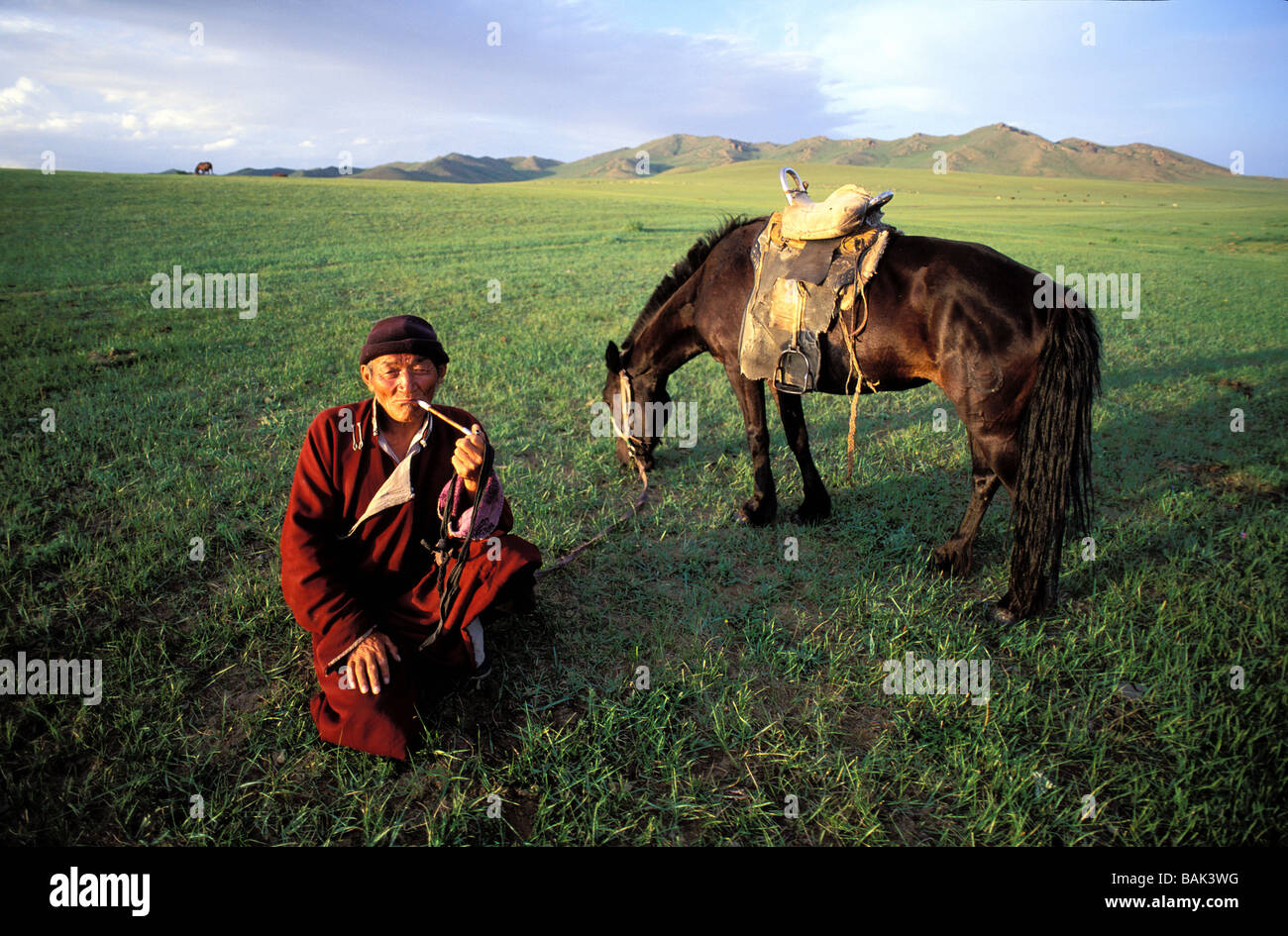 Mongolia, Arkhangai province, nomadic Stock Photo - Alamy