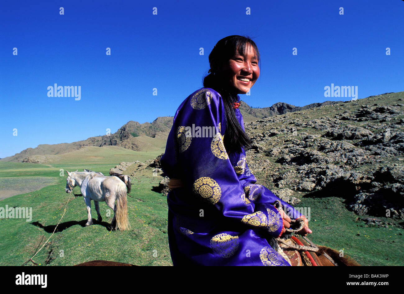 Mongolia, Arkhangai province, nomadic Stock Photo - Alamy